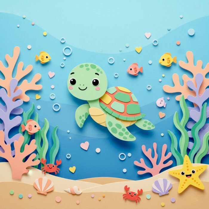 50 Cute Papercraft-Style AI Prompts | Pastel Animals & Fantasy Themes